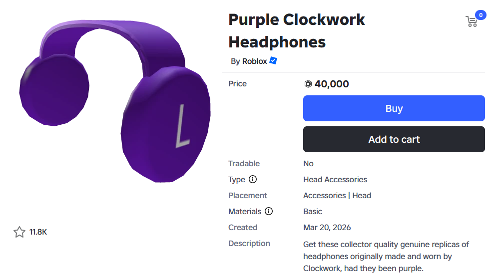 Purple Clockwork Headphones (PCWHP) Is Still Onsale - Catalog Asset ...