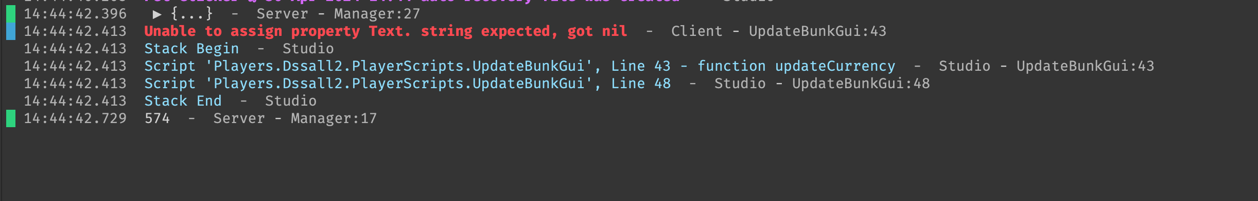 Unable To Assign Property Text String Expected Got Nil Scripting Support Developer Forum
