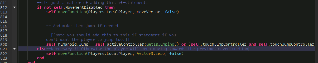 Stop Character from moving? - Scripting Support - Developer Forum | Roblox