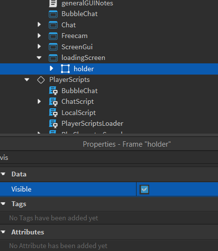 Visible off but background still stays - Scripting Support - Developer Forum | Roblox
