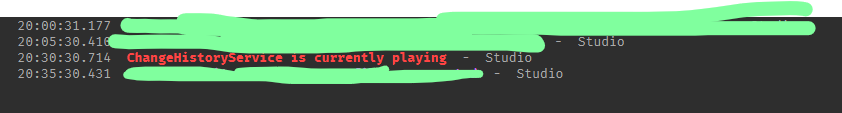 Studio error "ChangeHistoryService is currently playing" - Platform Usage Support - Developer ...