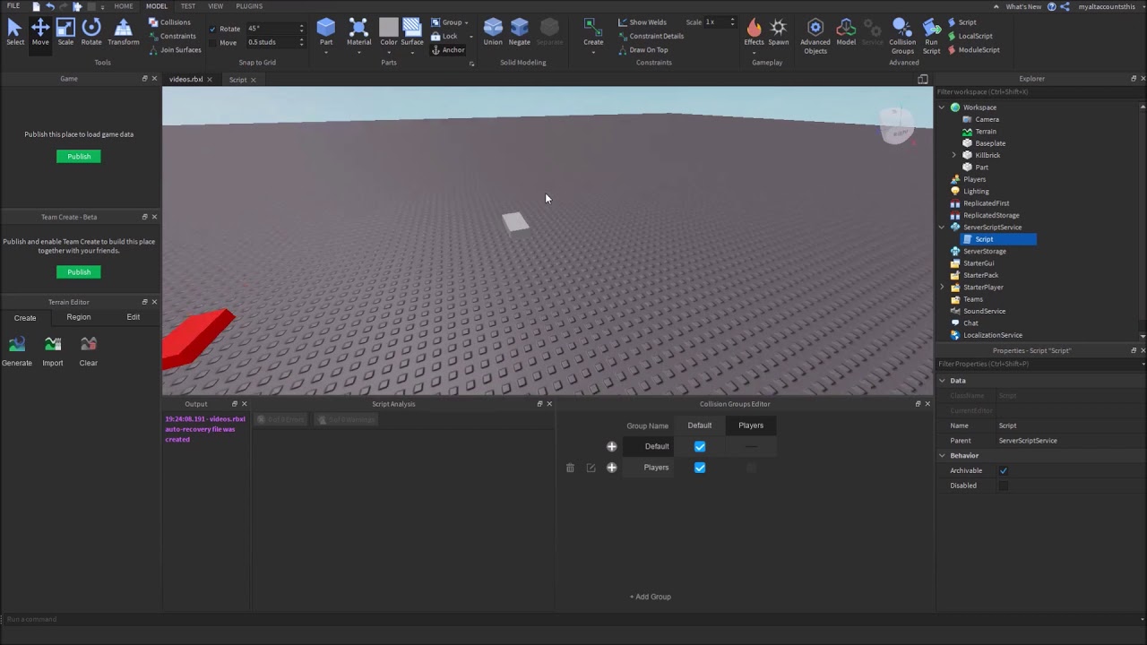 How to make a model only collide with parts? - Scripting Support ...