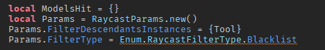 Blacklist filtertype for raycasts is showing an error? - Scripting Support - Developer Forum ...