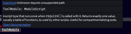 "Uknown Require: Unsupported Path" even after explicitly setting the ...