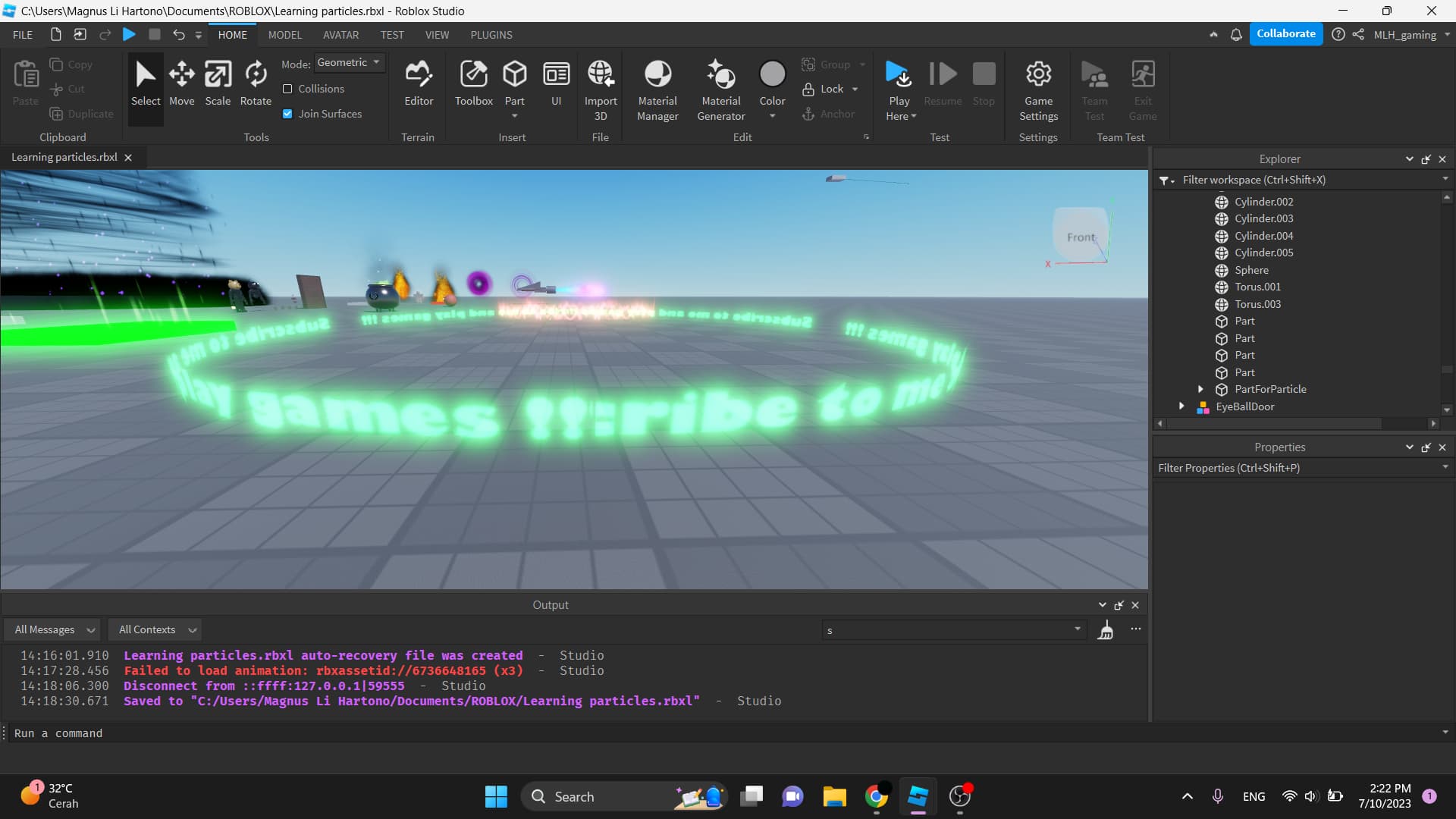 Circular Beam problem - Art Design Support - Developer Forum | Roblox