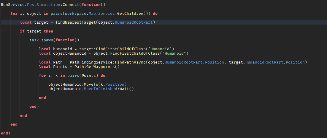 What could I do to optimize this zombie script? - Scripting Support - Developer Forum | Roblox