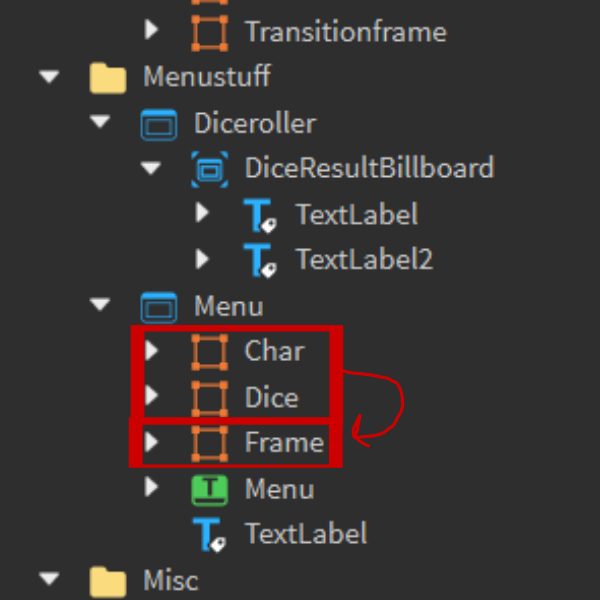 Does moving other Frame's (and their children) into another Frame make editing easier? - Art ...