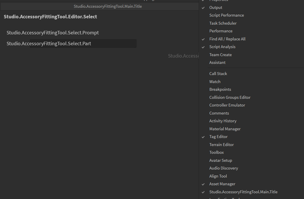 Accessory Fitting Tool (AFT) UI Visually Bugged - Studio Bugs ...