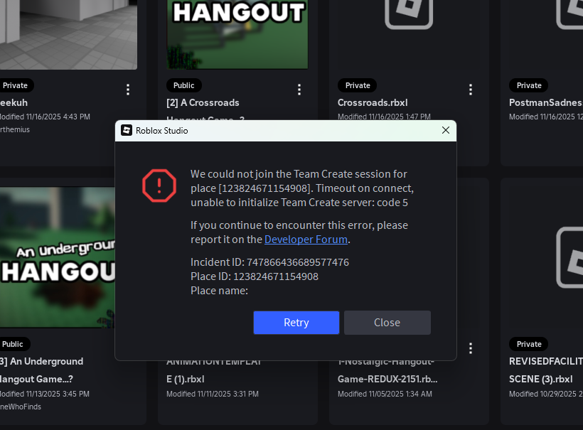 cant open experience at all - Studio Bugs - Developer Forum | Roblox