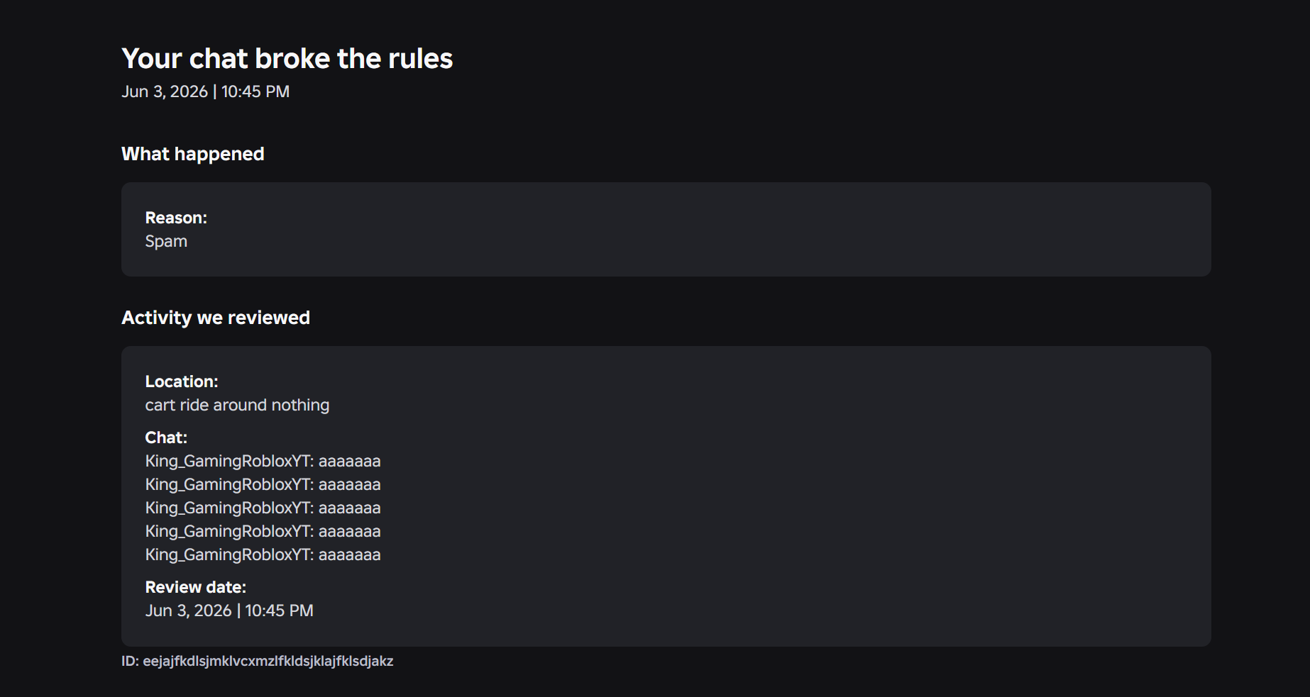 Improve Transparency for Text Chat Moderation Actions - Website ...