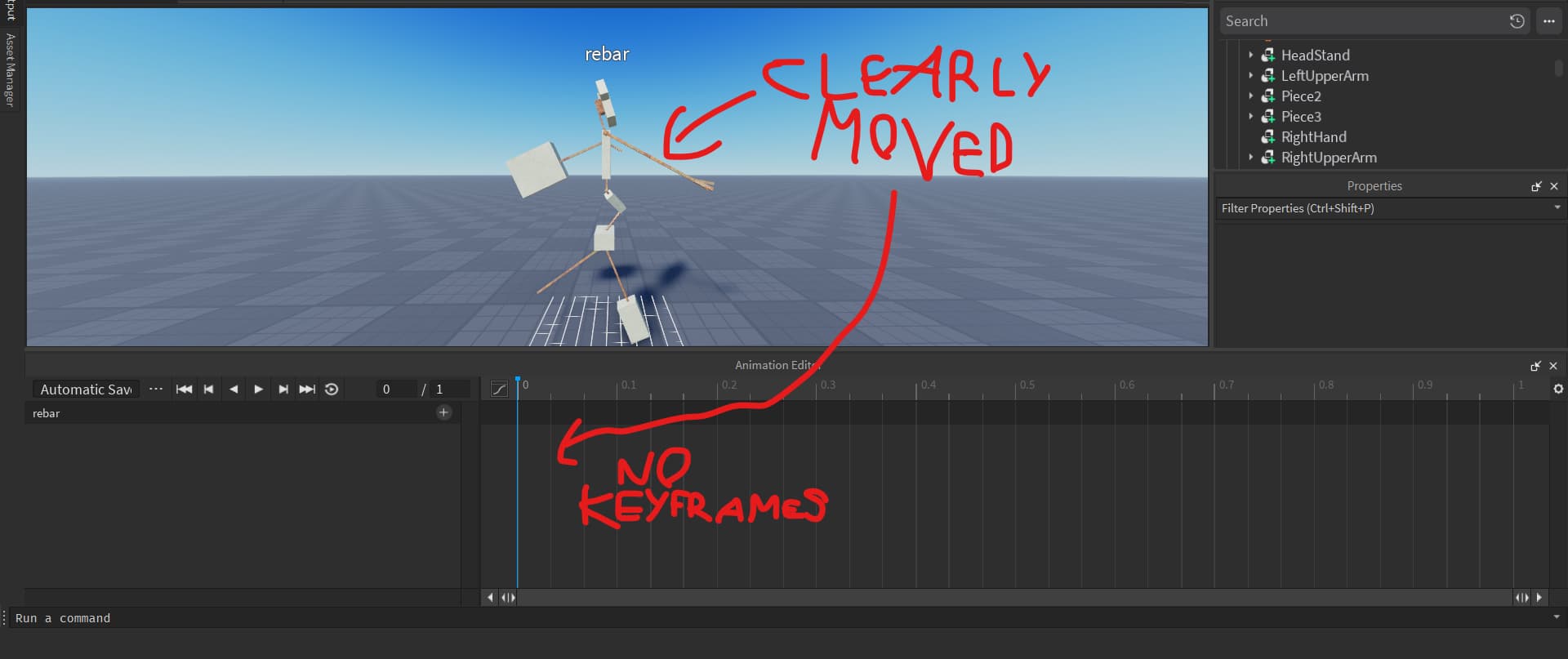 Custom rig wont create keyframes when a limb is moved - Game Design ...