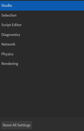 Ability to Save/Export Studio Settings - Studio Features - Developer ...