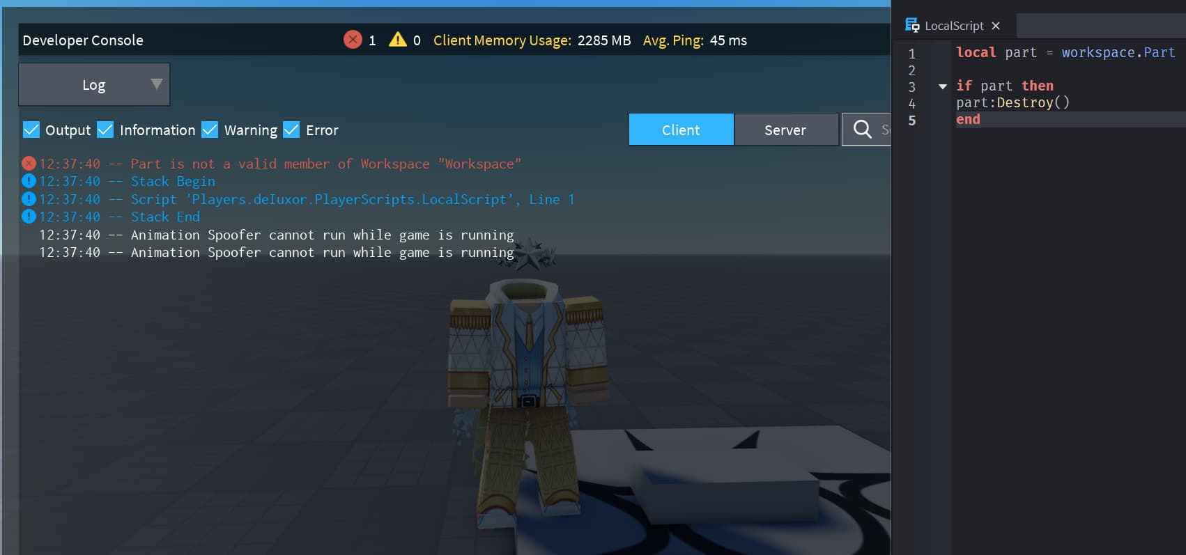 Is it possible to tell if you can destroy an object? - Scripting Support - Developer Forum | Roblox