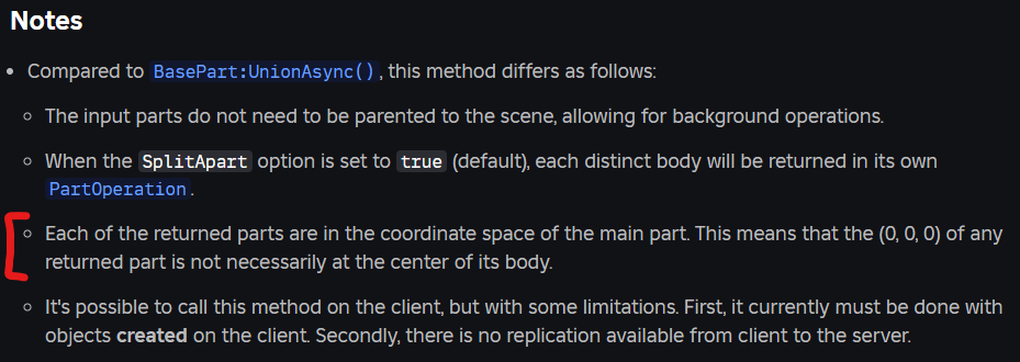Why is the center my PartOperation broken and how can I fix it with code? - Scripting Support ...