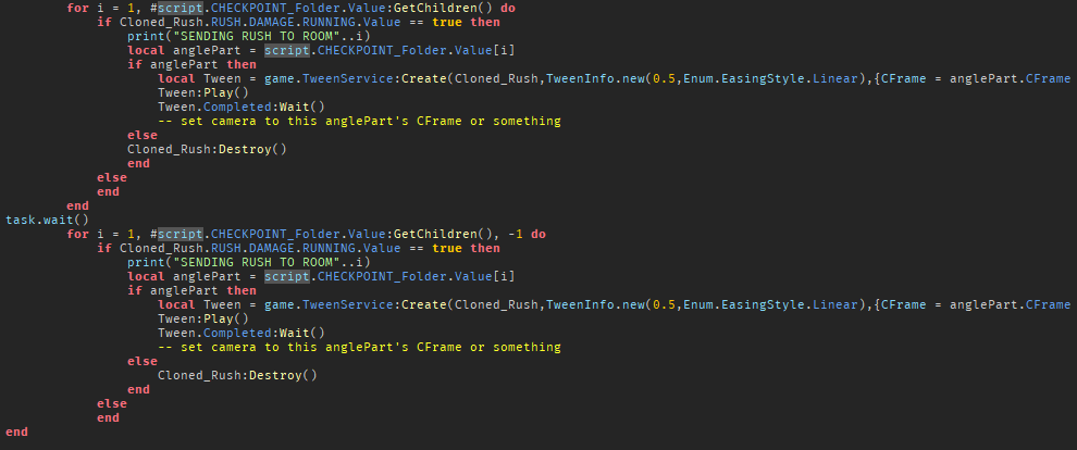 Reversing for a,b loop - Scripting Support - Developer Forum | Roblox