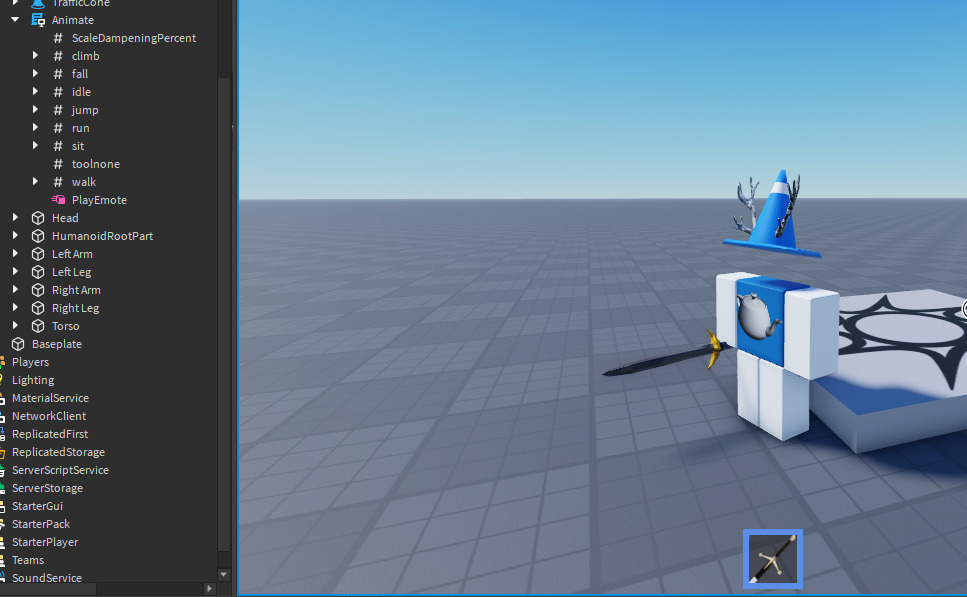 Crouch is floating when equipping any tool - Scripting Support - Developer Forum | Roblox