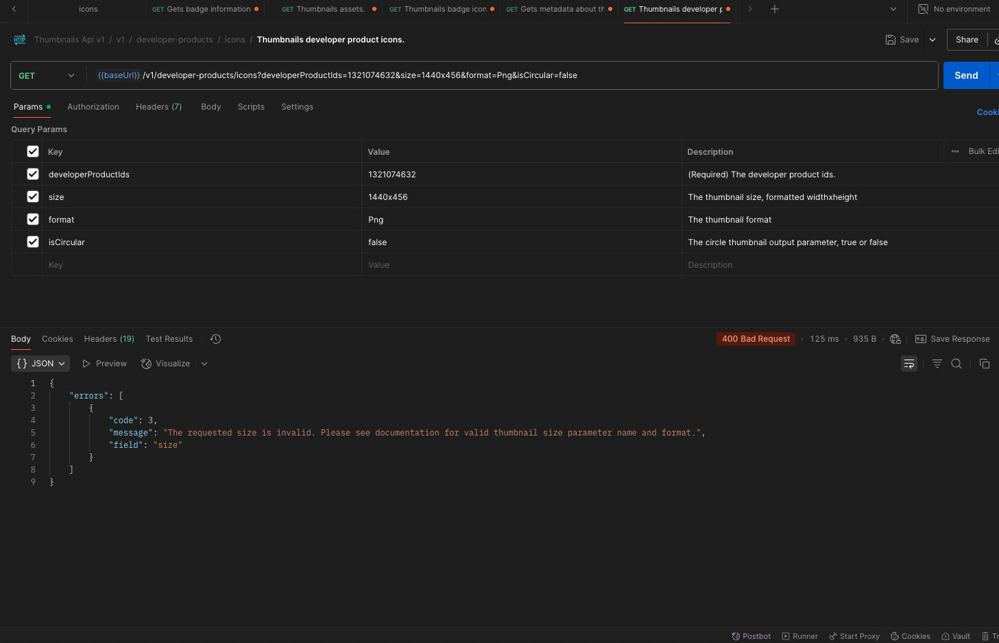 Inconsistent thumbnail size handling across endpoints - Cloud Services ...