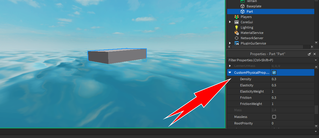 Parts don't float on water - Building Support - Developer Forum | Roblox