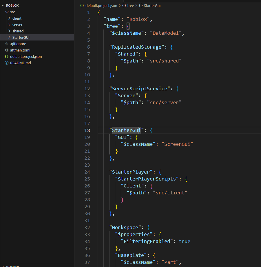 How i syncing this StarterGUI with Rojo? (VSCODE) - Scripting Support ... How i syncing this StarterGUI with Rojo? (VSCODE) - Scripting Support ...