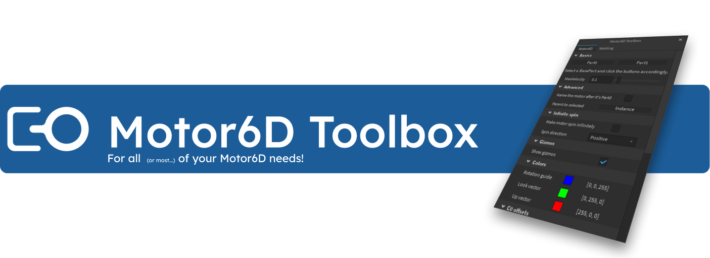 Motor6D Toolbox | For all (or most...) of your Motor6D needs! - Community Resources - Developer ...