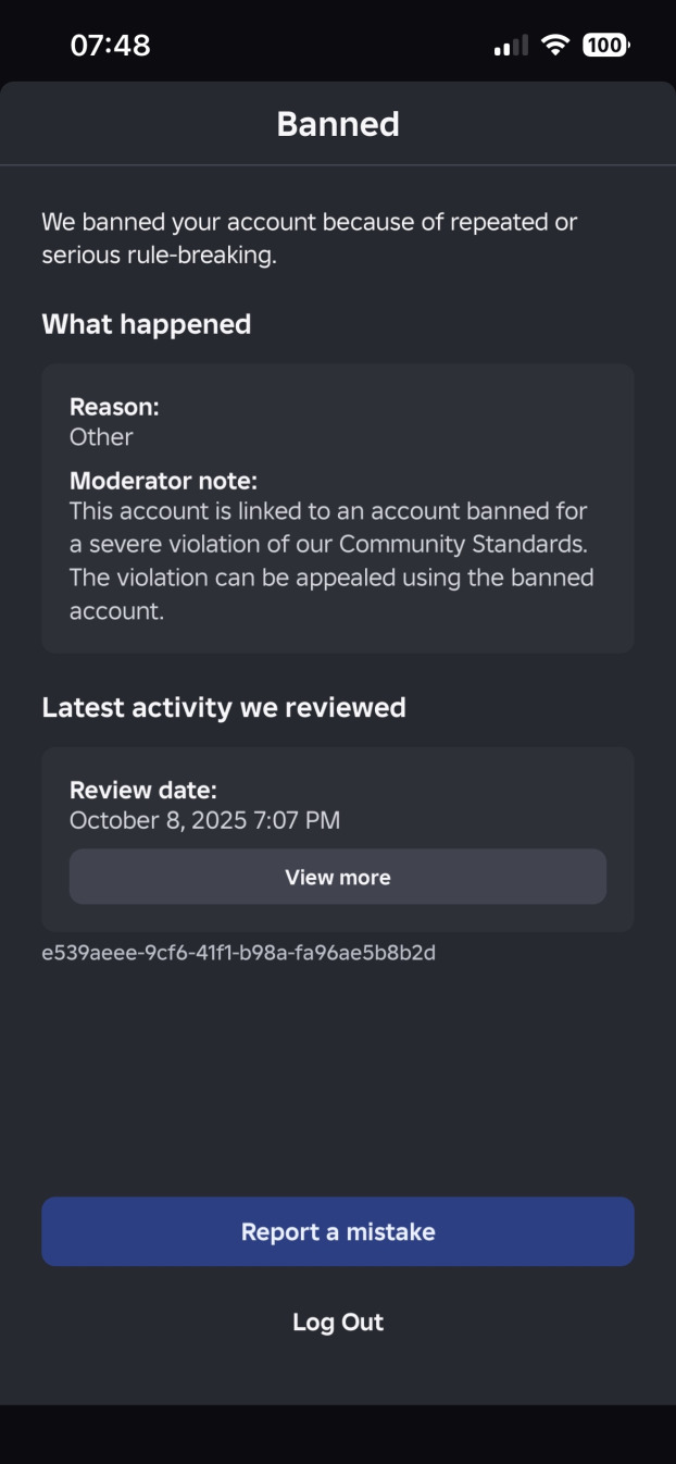 Account Wrongly Banned - Platform Usage Support - Developer Forum | Roblox