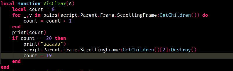Why Does This Script Only If I Make The Numbers 20 And 19 Scripting 3621