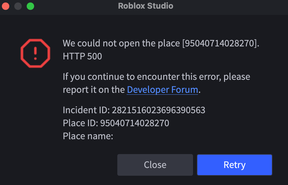 Unable to access place files shared with me - Studio Bugs - Developer ...