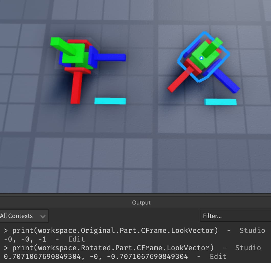 What Does Lookvector Z Means Scripting Support Developer Forum Roblox
