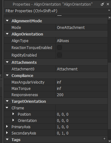 Align Orientation following camera is shaky - Scripting Support ...