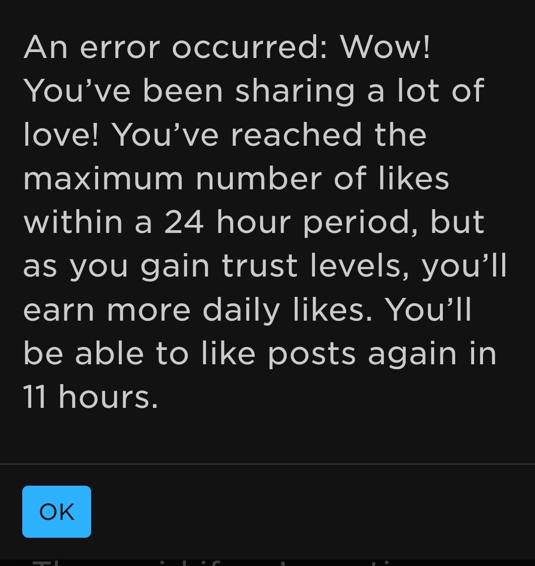 Devforum Likes Limit Is Buggy Cannot Post In Bugs Platform Usage Support Developer Forum