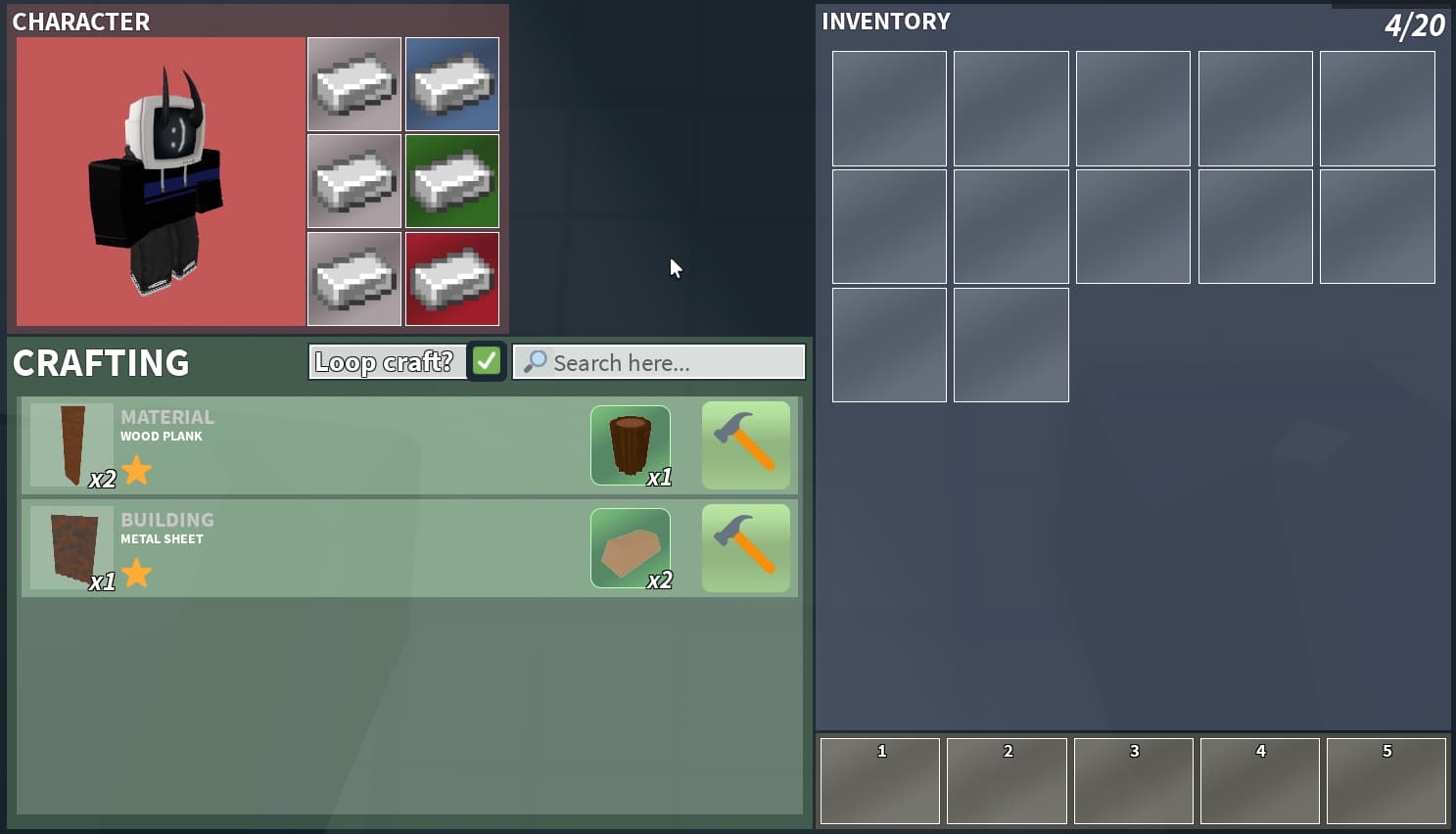 Inventory menu with poor space management - Art Design Support ...