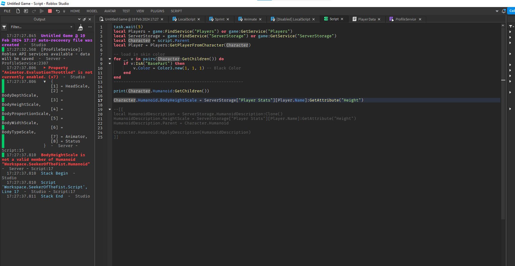 Cant edit r15 height - Scripting Support - Developer Forum | Roblox