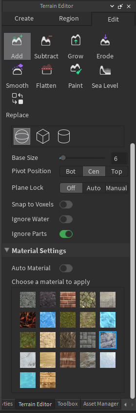 Different Smooth Terrain Textures - Building Support - Developer Forum ...