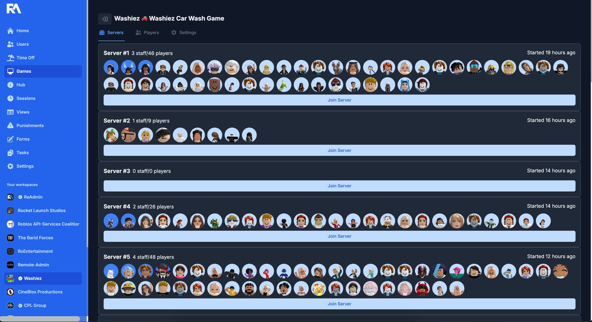ReAdmin | Manage your Games, Staff, Activity & More - Community ...