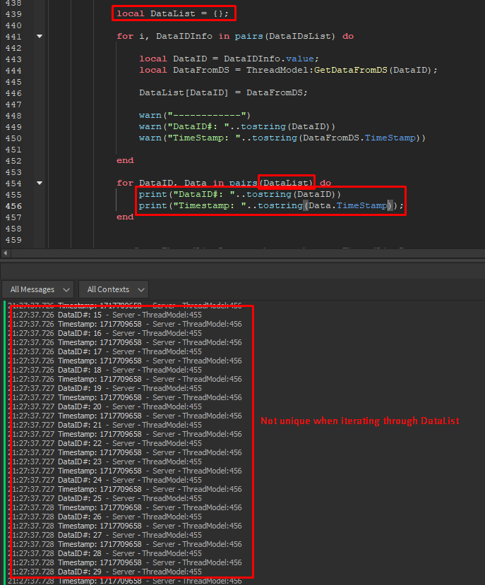 Every single table value being overwritten when inserting data - Scripting Support - Developer ...