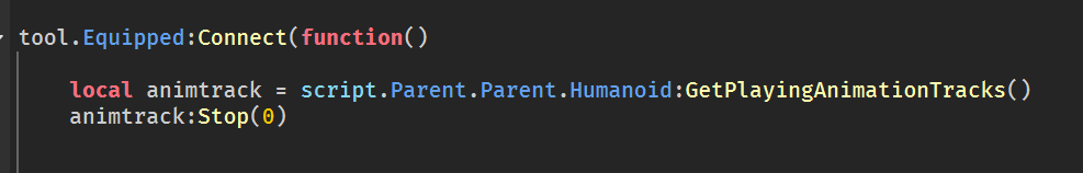 Make a certain tool not play the roblox holding animation - Scripting Support - Developer Forum ...