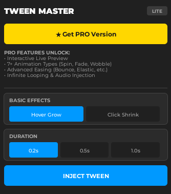[Free Plugin] Tween Master - 1-Click UI Animations & AnchorPoint Fixer ...