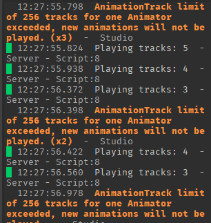 Animator getting overloaded with tracks - Scripting Support - Developer Forum | Roblox