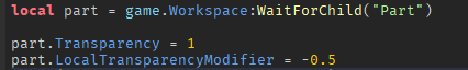 LocalTransparencyModifier not working as expected - Scripting Support - Developer Forum | Roblox
