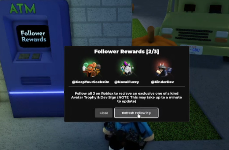 Follow Developers for bonus - Scripting Support - Developer Forum | Roblox