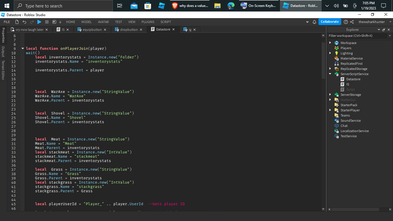 Datastore wont save an interger values - Scripting Support - Developer Forum | Roblox
