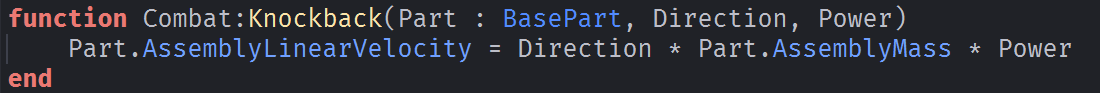 How to make proper knockback for a combat system? - Scripting Support - Developer Forum | Roblox