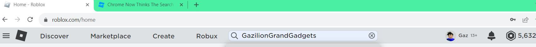 Chrome Now Thinks The Search Bar is The Login Page - Roblox Application ...