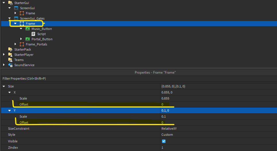 GUI - Fixed Placement? - Scripting Support - Developer Forum | Roblox