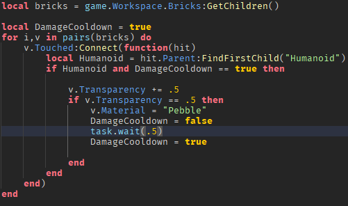 A little help with spleef floor cracking - Scripting Support - Developer Forum | Roblox