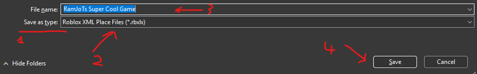 How can I save my published game in rbxlx format - Platform Usage ...