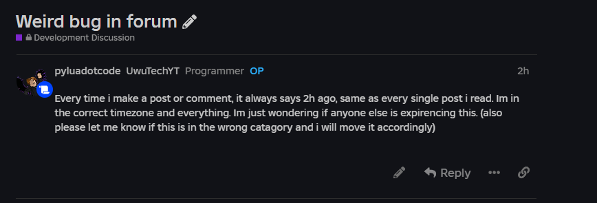 Weird bug in forum - Forum Bugs - Developer Forum | Roblox