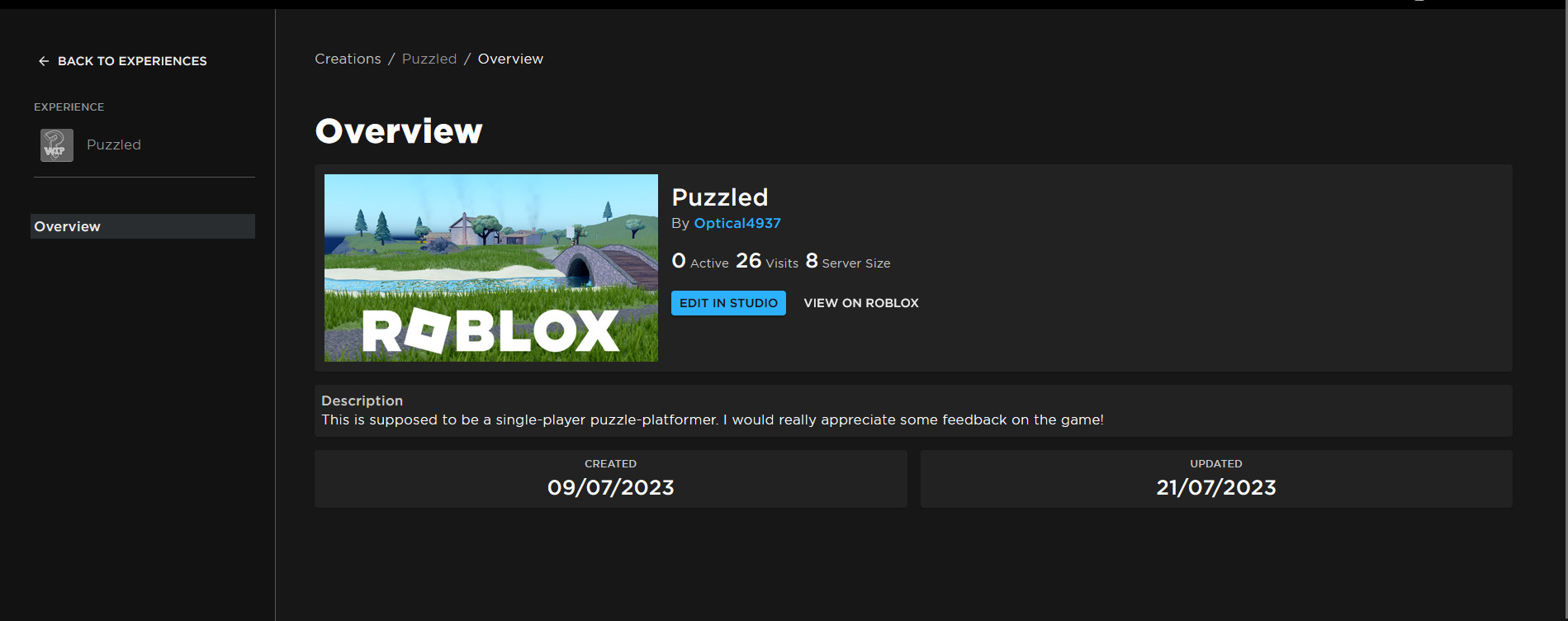 New Game "Puzzled" (back up!) - Creations Feedback - Developer Forum ...