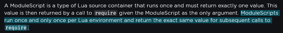 A quick question about modules - Scripting Support - Developer Forum | Roblox