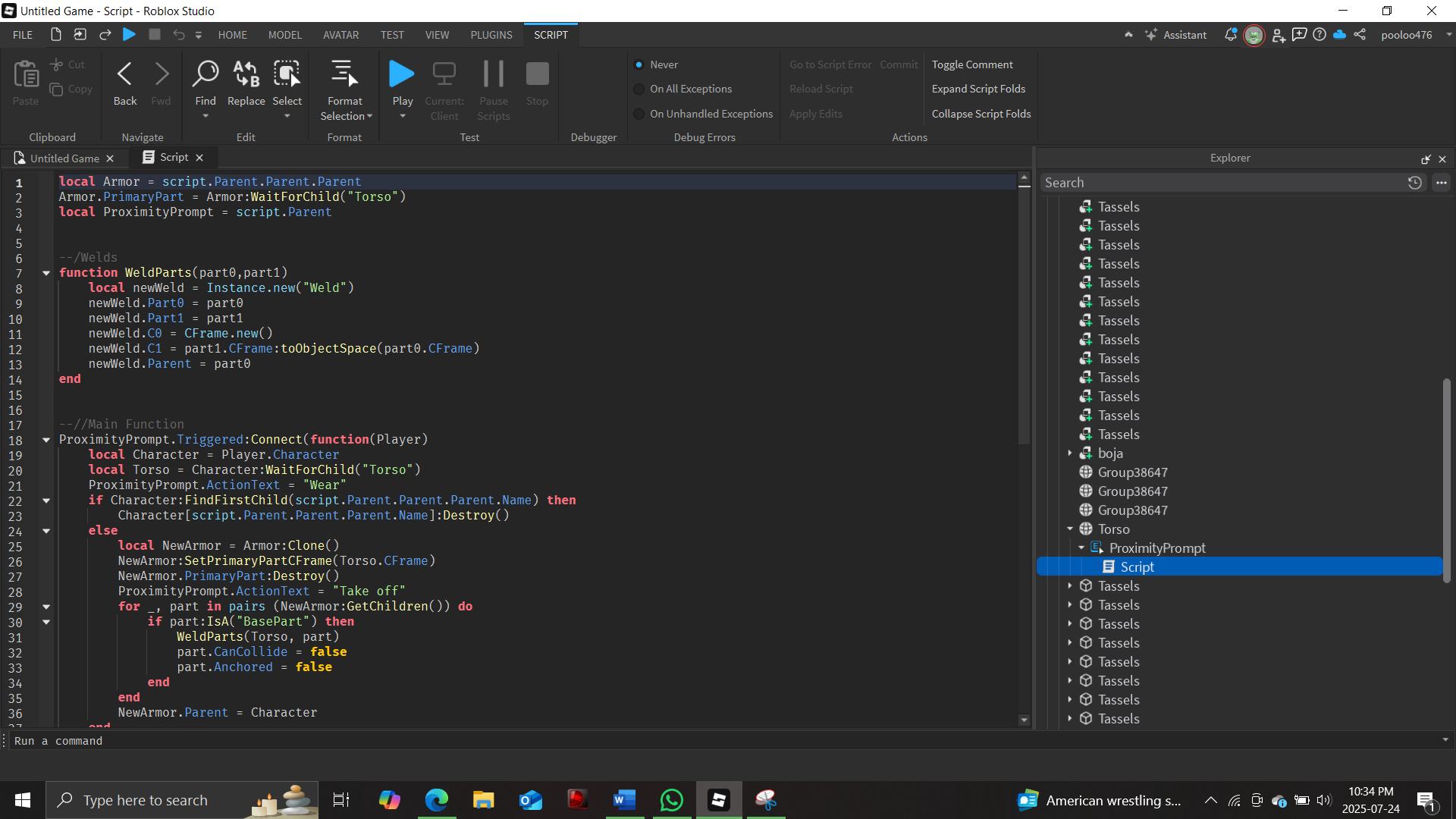 What am I doing wrong? - Scripting Support - Developer Forum | Roblox